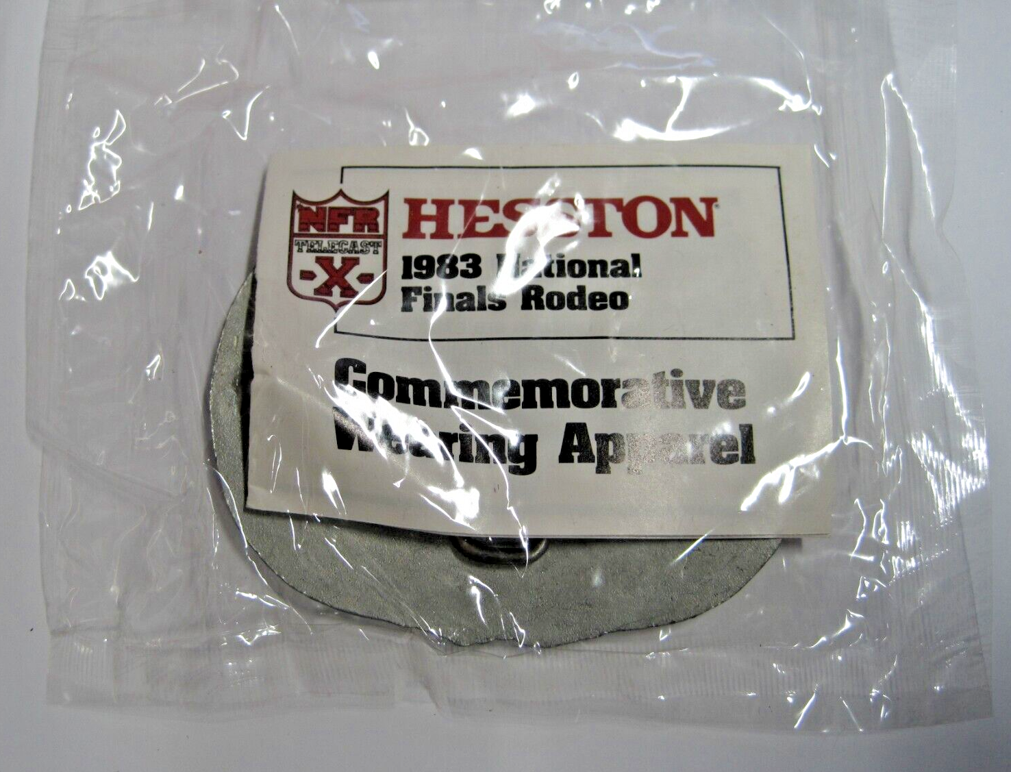 Hesston 1983 National Finals Rodeo NFR Adult Cowboy Buckle in Original ...