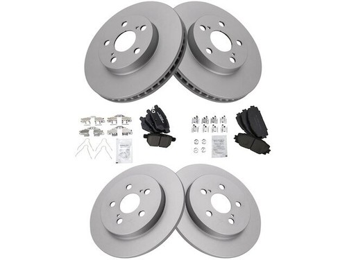For 2010-2015 Toyota Prius Brake Pad and Rotor Kit Front and Rear ...