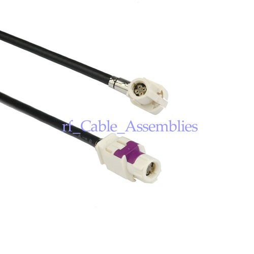 Vehicle FAKRA HSD B LVDS 1.2m Shielded Dacar 535 4-Core Cable For BMW ...