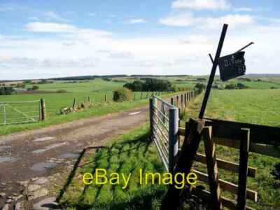 Photo 6x4 The track to High Carlingcraig Darvel Sign could do with a ...