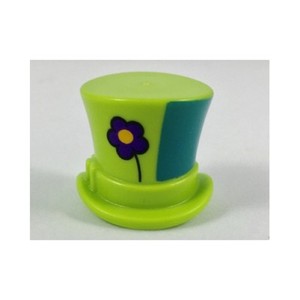 LEGO - Minifig, Headgear Hat, Top Hat w/ Purple Flower / Green Side ...