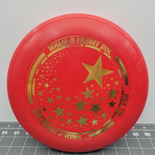 1975 Wham-O All Star Frisbee Disc 9" Red with Gold Stars | eBay