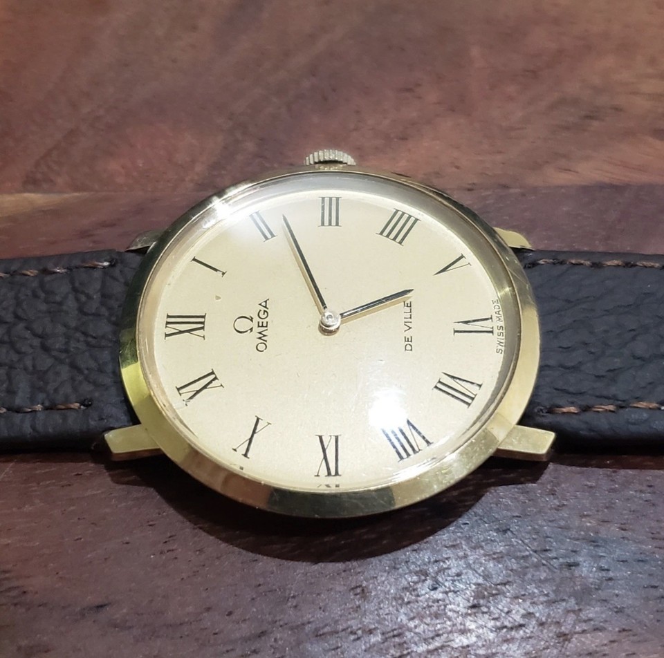 1968 Omega De Ville Men's Vintage Watch Roman Numerals Dial 111.077 Cal ...