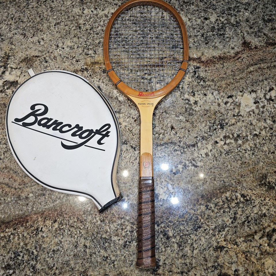 VINTAGE BANCROFT PLAYERS SPECIAL CHAMPIONSHIP WOOD TENNIS RACQUET 4 3/8 ...