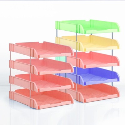 A4 File Rack Three-layer Desktop Storage Rack New Laminated Papers Rack ...