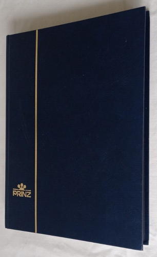 PRINZ 16 BLACK PAGES, BLUE STAMP STOCKBOOK, EXCELLENT CONDITION | eBay