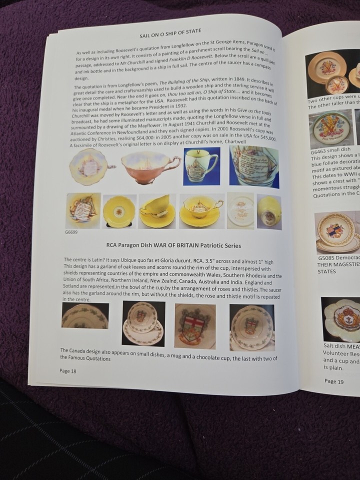 PARAGON CHINA PATRIOTIC SERIES | eBay UK