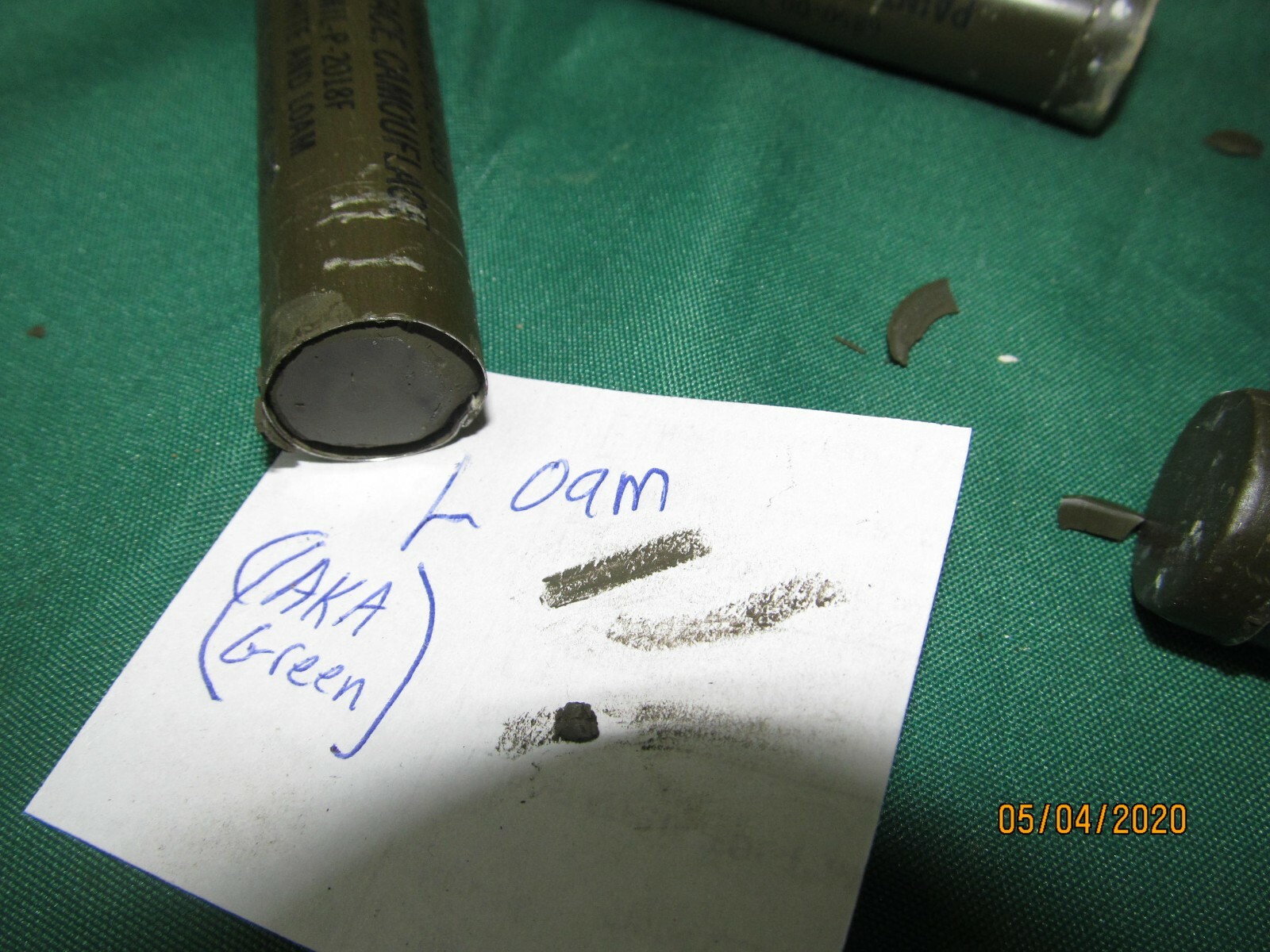 Camouflage Face Paint Military Surplus Army White & Loam Dark Green 1 ...