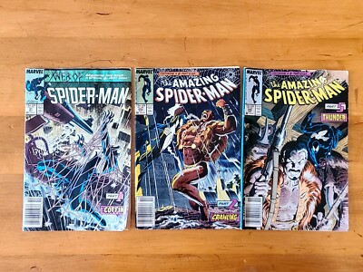 Lot Of 3 Out Of 6 Spider-Man Kraven's Last Hunt Set Amazing 293 294 And ...
