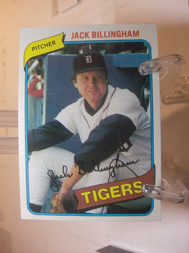 1980 Topps Baseball Card #603 - Jack Billingham DP - Detroit Tigers ...