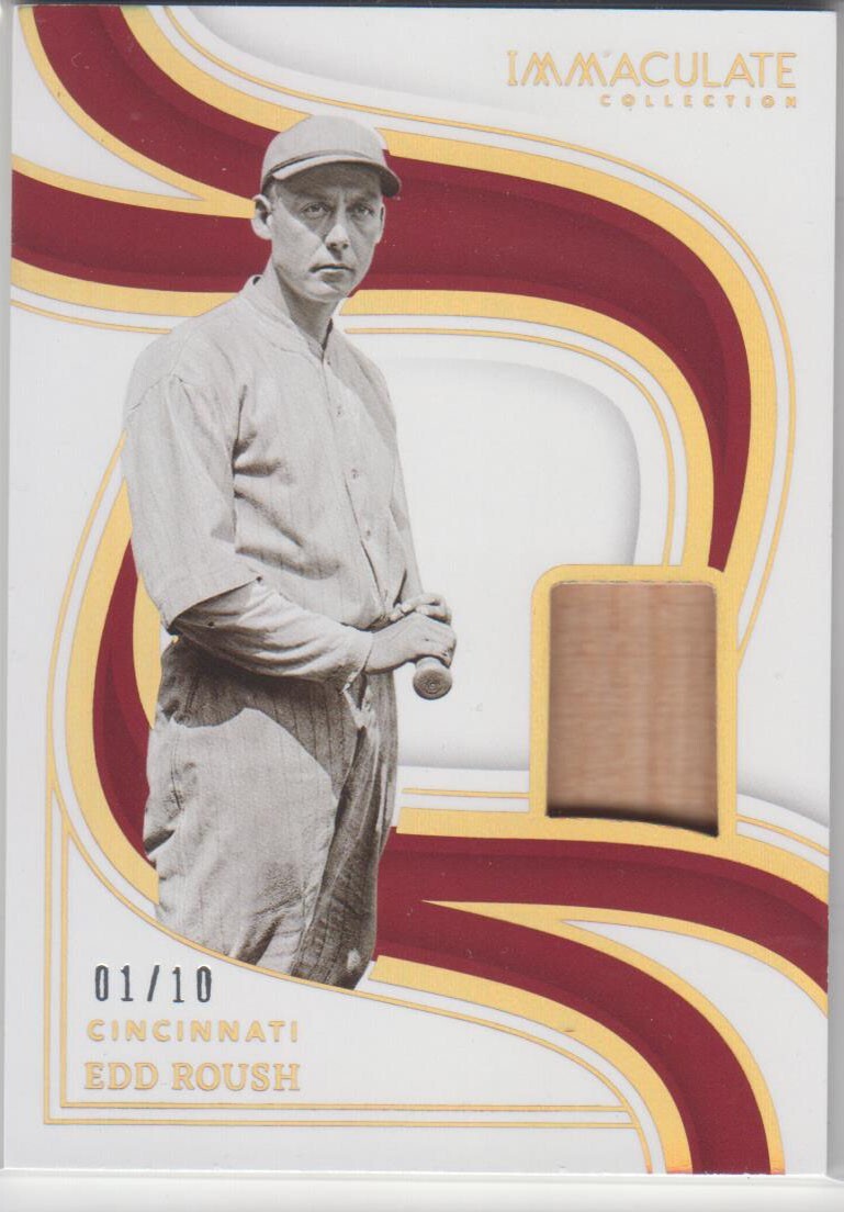 Panini 2023 Immaculate Baseball Legends Materials Edd Roush 01/10 | eBay