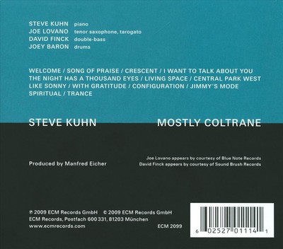 THE STEVE KUHN TRIO MOSTLY COLTRANE NEW CD 602527011141| eBay