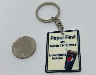 2014 28th Pepsi Fest Pepsi-Cola Collectors Club Plastic Key Ring ...