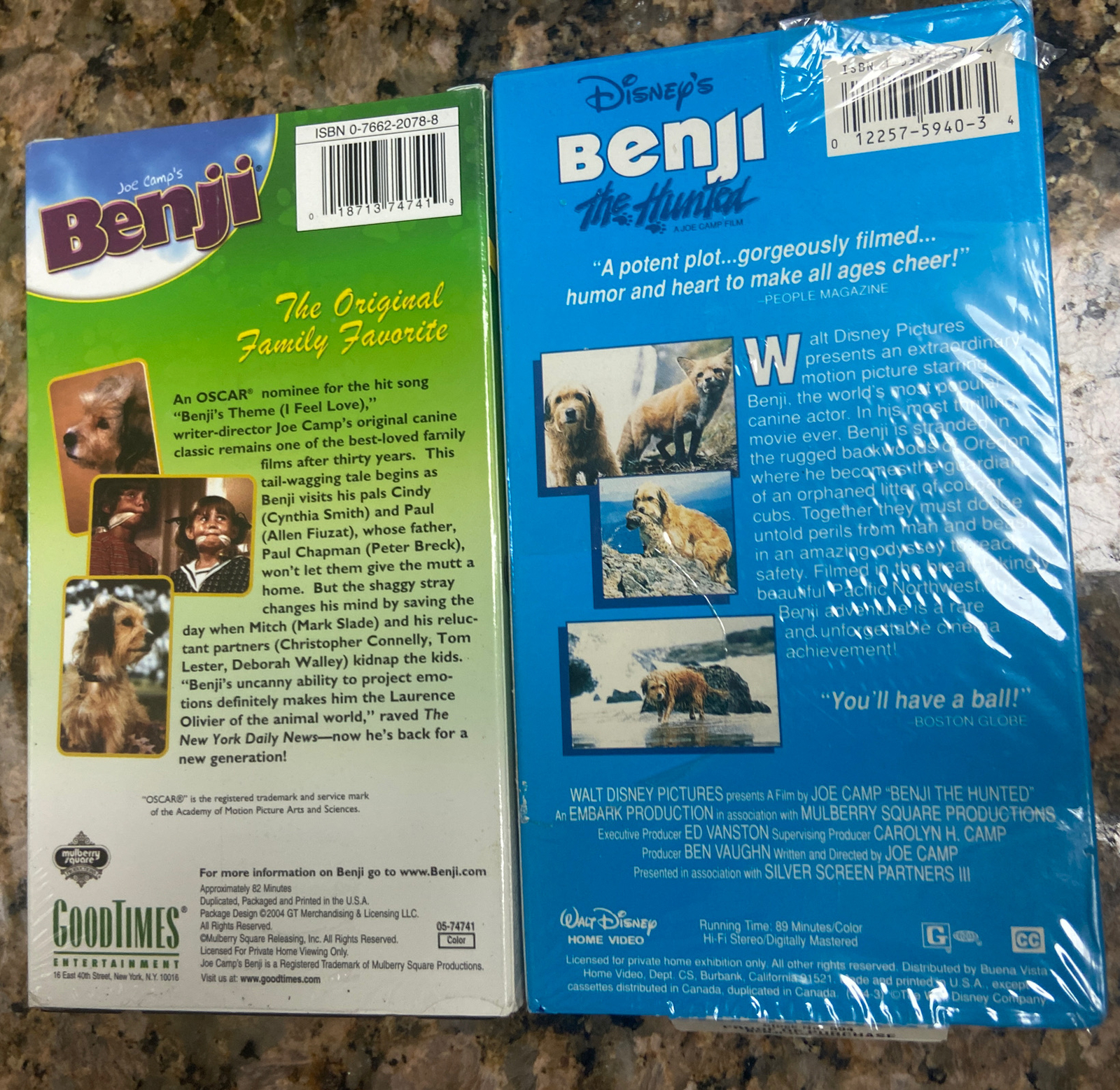 Vintage BENJI Original & The Hunted Disney VHS Lot Of 2 12257594034| eBay