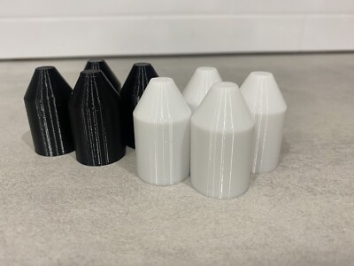 20mm Radiator Valve Covers Caps Replacement Black White 2 4 6 8 10 ...