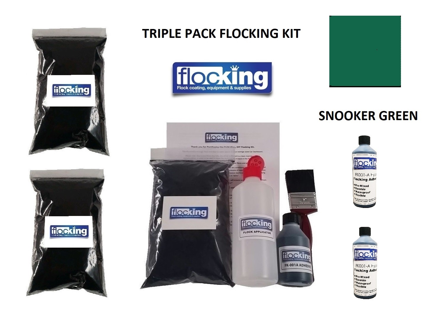 Flocking Kit Stone Light Grey Large Triple Flock Dash Full Kit Flocking ...