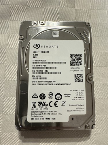 SEAGATE EXOS 10E2400 ST1200MM0009 1.2TB 10000RPM 128MB SAS 2.5" | eBay