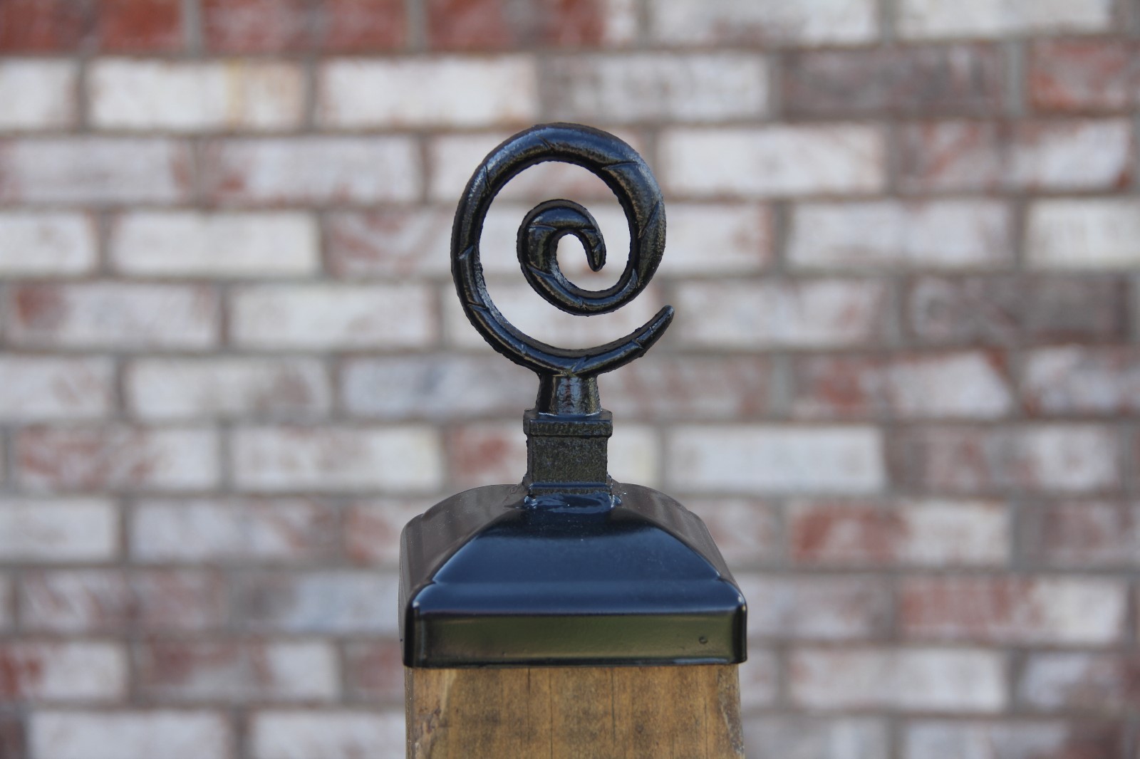Whimsical Spiral Post cap for 4x4 wood post, fence post top, Unique ...