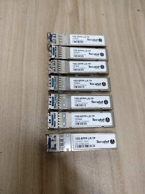 (LOT OF 6) TERABIT (10G-SFPP-LR-TP) 10G 1310nm Transceiver Module | eBay