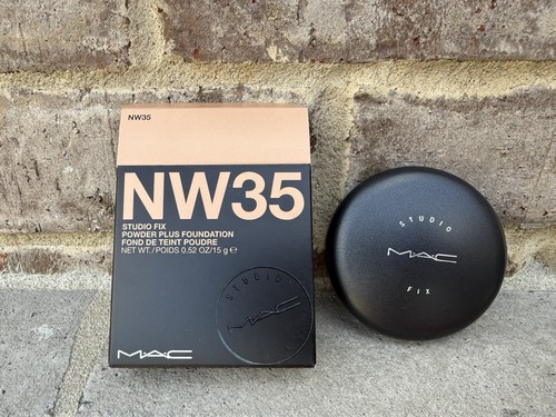 MAC Studio Fix Powder Plus Foundation Shade NW35 ,15g /.52oz NIB ...