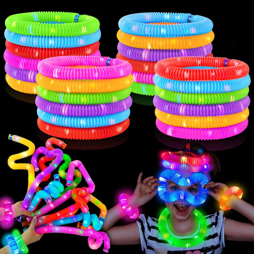 Glow Sticks Bulk Party Favor Supplies for Kids 48 PCS,LED Light up Pop ...