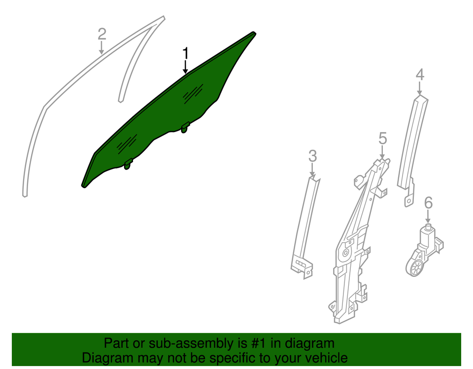 Genuine Nissan Door Glass 80300-9TG0A | eBay