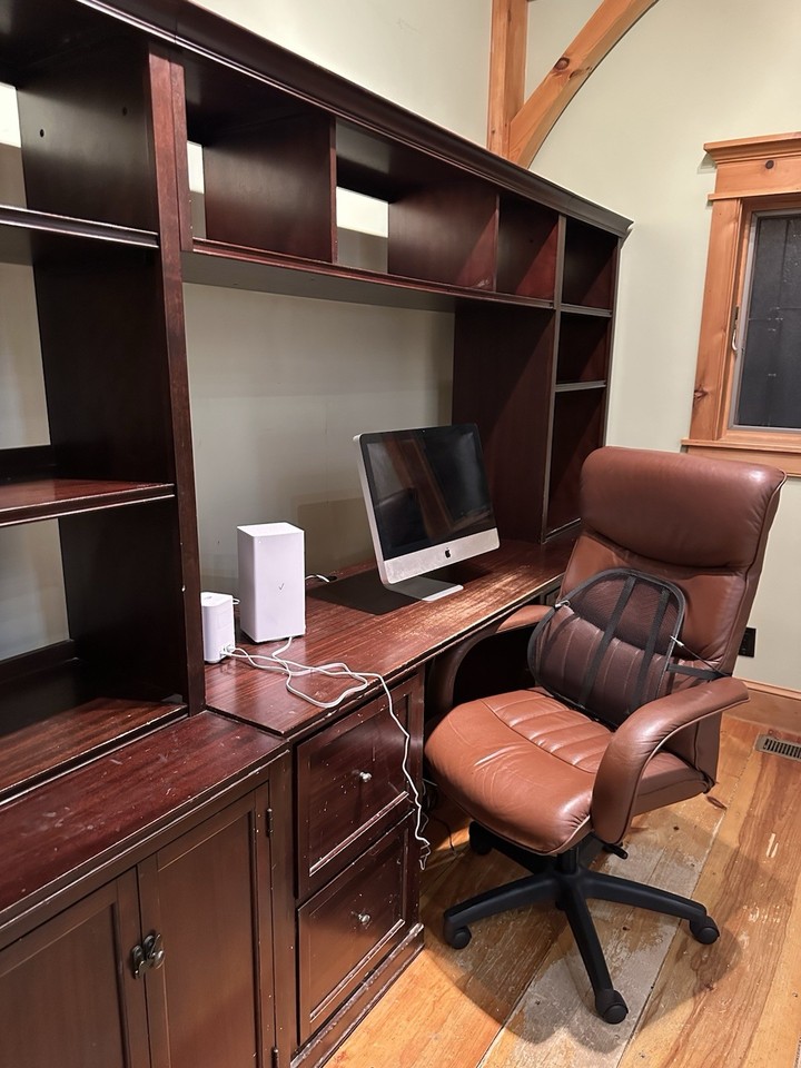 Pottery Barn Executive Desk Office Suite With Hutch | eBay