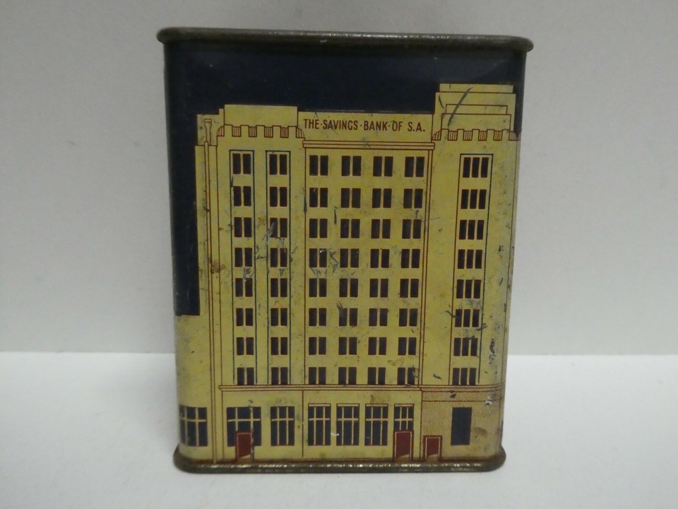 VINTAGE AUSTRALIAN SAVINGS BANK OF SA TIN MONEY BOX | eBay Australia