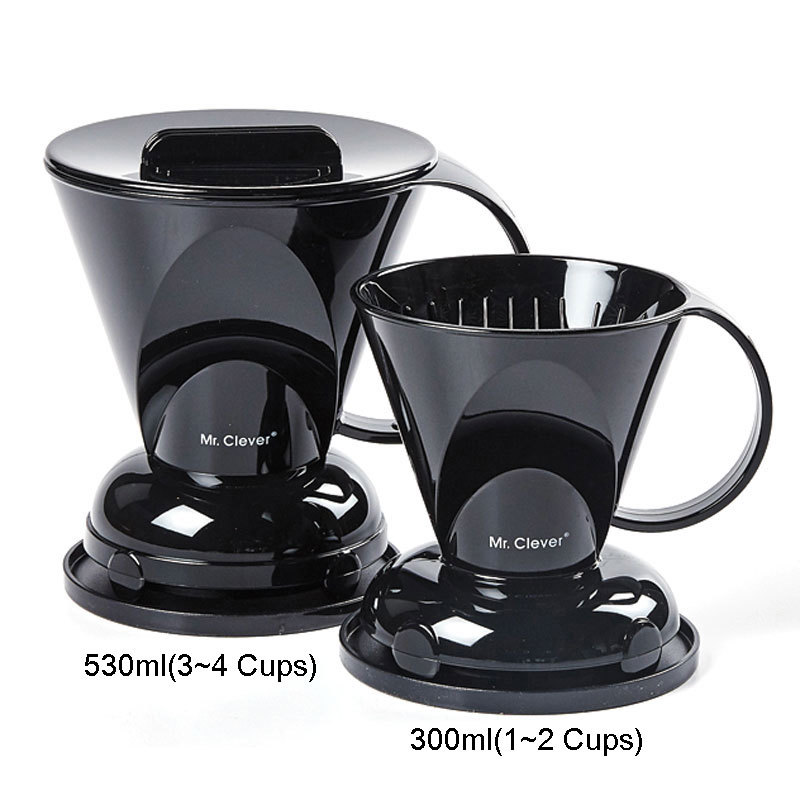 Mr. Clever Coffee Dripper Smart Handy Brewer BPA Free Hand Drip 2 Sizes ...