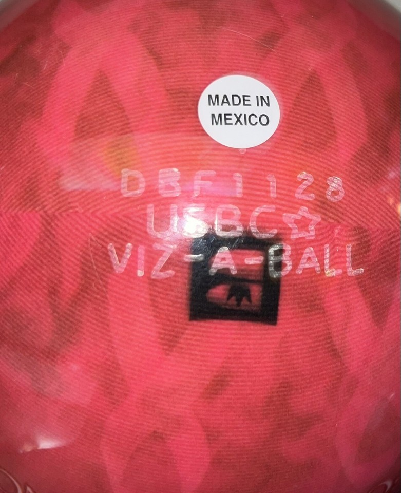 Breast Cancer Brunswick Viz A Ball Bowling Ball Pink Ribbon Not Drilled ...