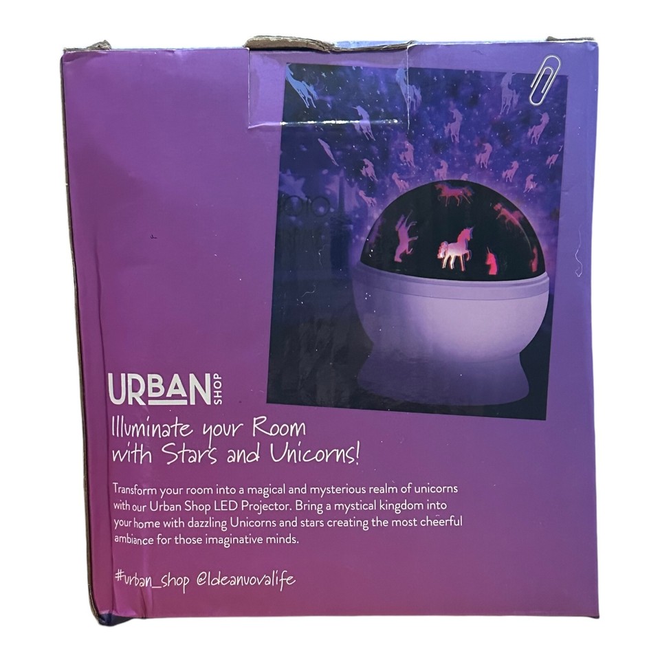 LED Projector Unicorn Ceiling Wall Night Light Dream Rotating ...