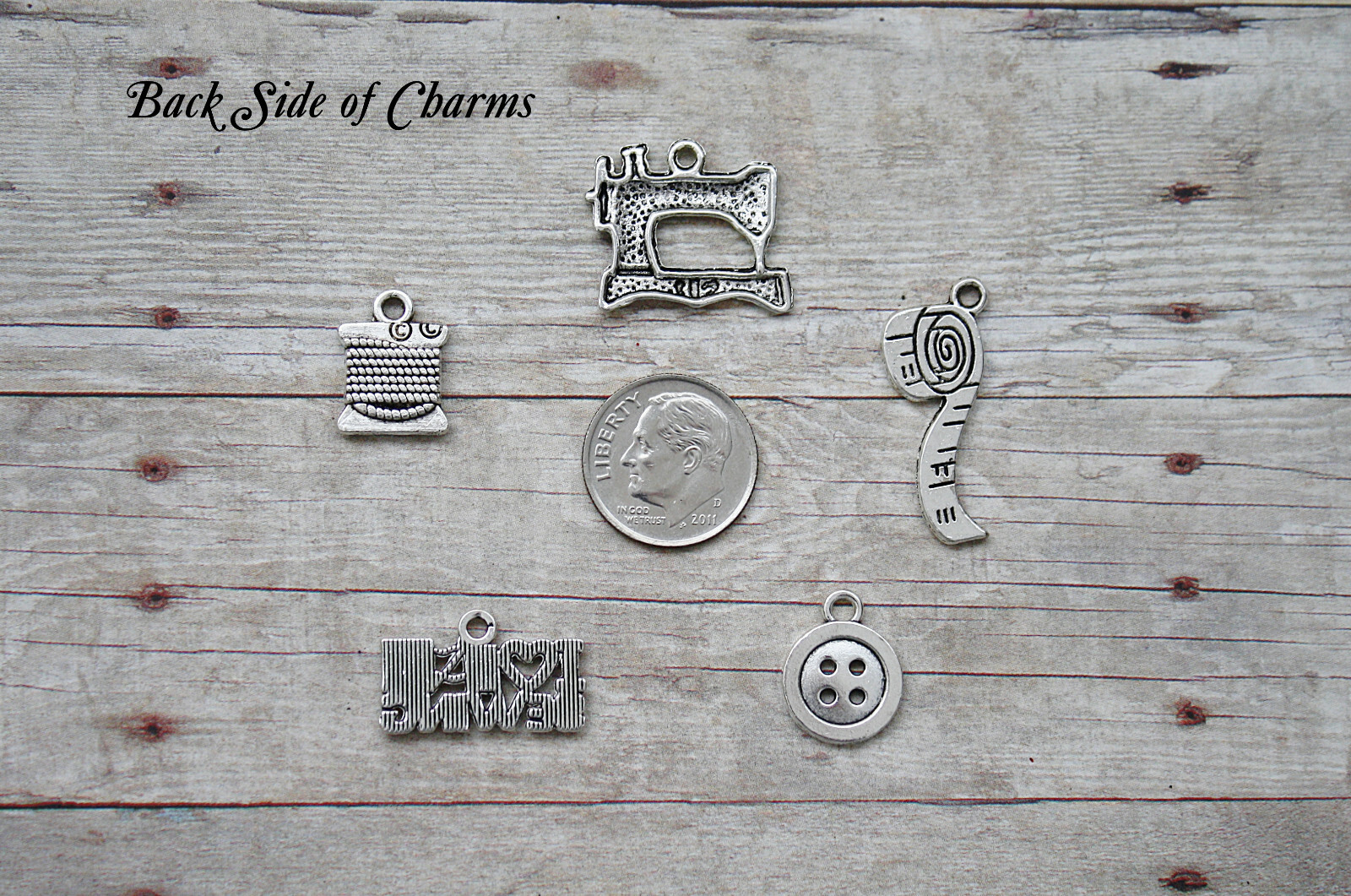 13pc or 5pc Sewing/Seamstress Charm Set Lot Collection/ Machine,Thimble ...