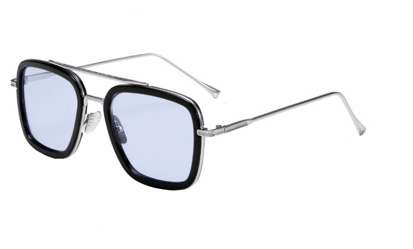 DESIGN INSPIRED SpiderMan Tony Stark EDITH SQUARE FRAME AVIATOR ...