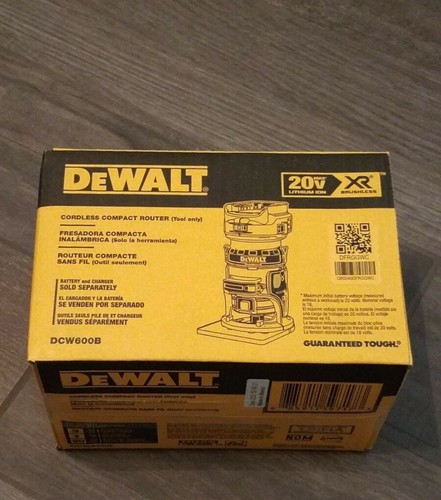 BRAND NEW SEALED DeWalt DCW600B 20V Max XR Brushless Compact Router ...