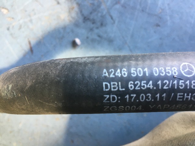Mercedes-Benz a W176 Radiator Hose A2465010358 2.1 Diesel 125kw 2013 ...
