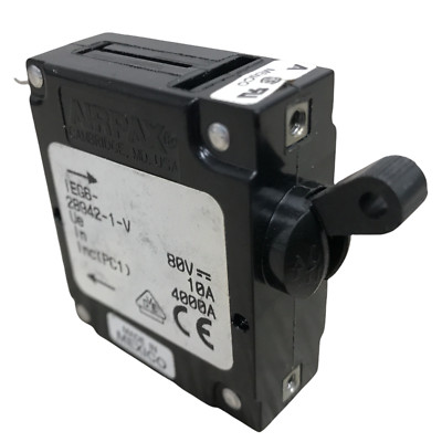 Airpax Circuit Breaker DC 80V 10A Bullet Breaker IEG6-28976-1-V VDC ...