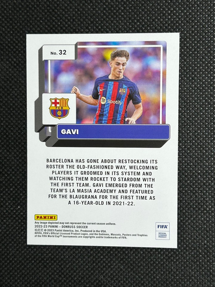 GAVI 2022-23 Panini Donruss Soccer Silver Foil Card | eBay