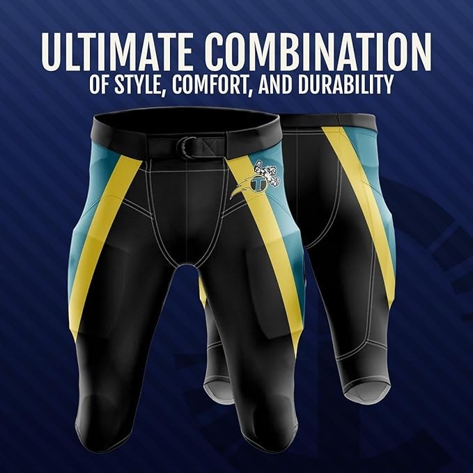 Men's Custom Football Pants Hand-Sewn Breathable Compression Gear XL | eBay