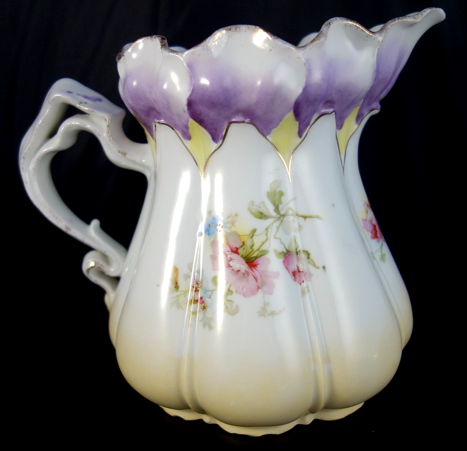 RS Prussia Lemonade Pitcher, Morning Glory Mold. Rare! | eBay