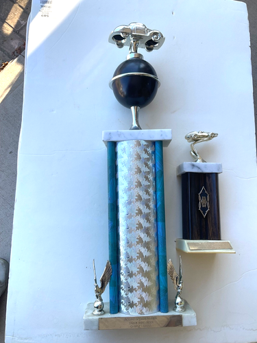 2 VINTAGE STOCK CAR RACING TROPHIES 1965 & 1982 | eBay