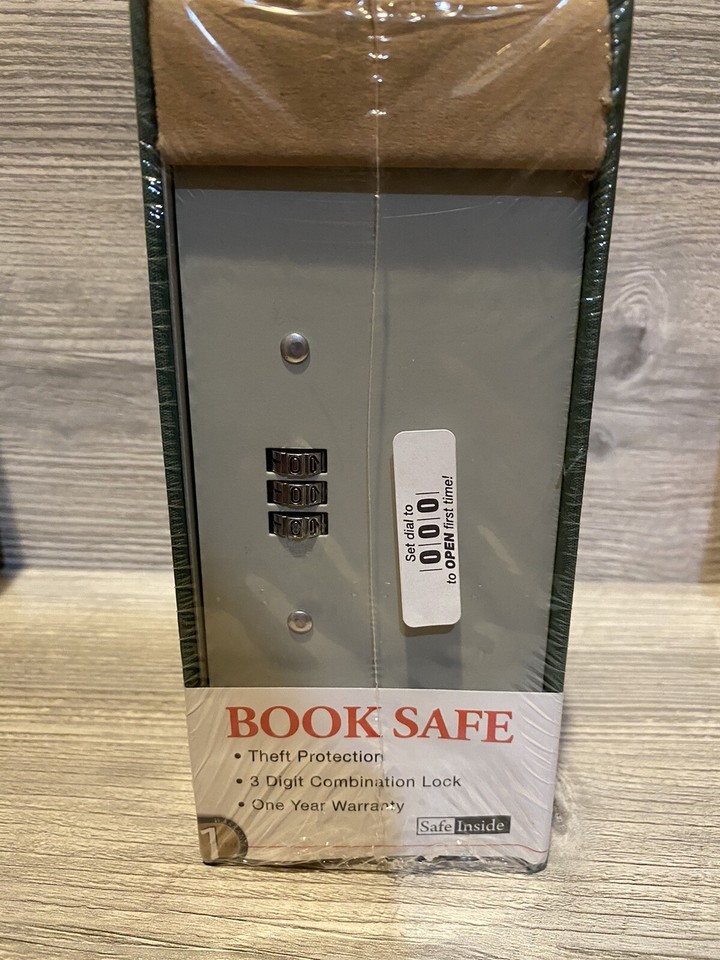 3 Digit Combination Lock Book Safe: World Geography Model 4090 Green | eBay