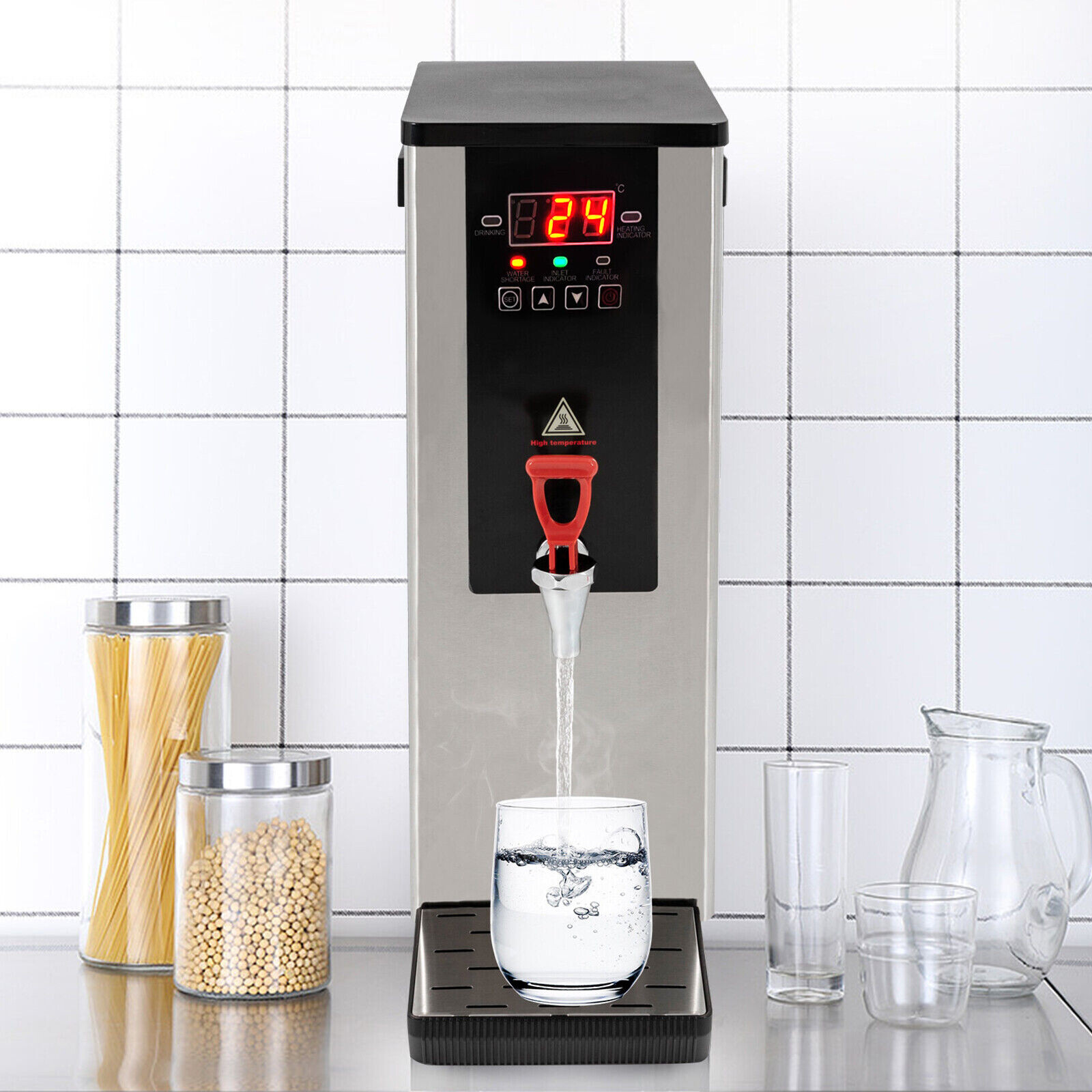10L Commercial Electric Water Boiler Dispenser Automatic Boiling Water ...