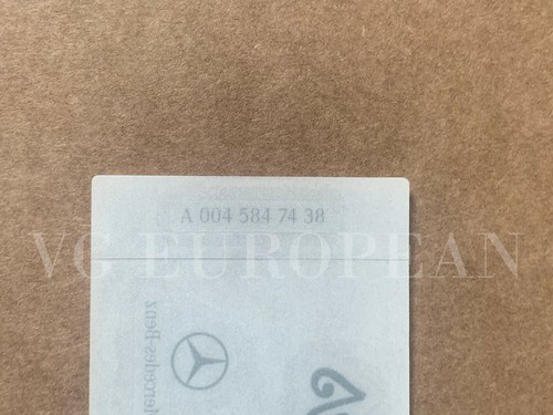 Mercedes-Benz 0045847438 Genuine OEM Label for sale online | eBay