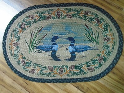 Loons Face to Face Capitol Earth rugs braided Jute 20x30 eco friendly ...