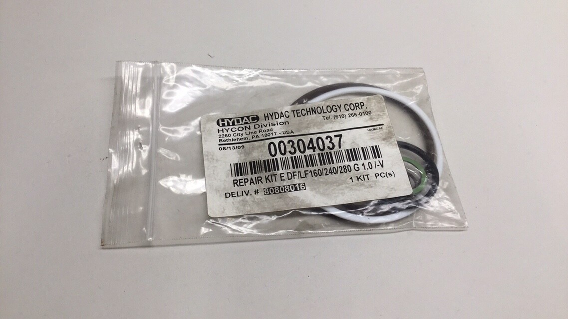 Hydac 00304037 Repair Kit E DF/LF160/240/*280 G 1.0/-V 307037 Hycon | eBay