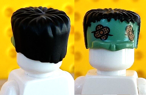 LEGO Monster Hair Head Forehead Frankenstein Costume Dress Up Creature ...