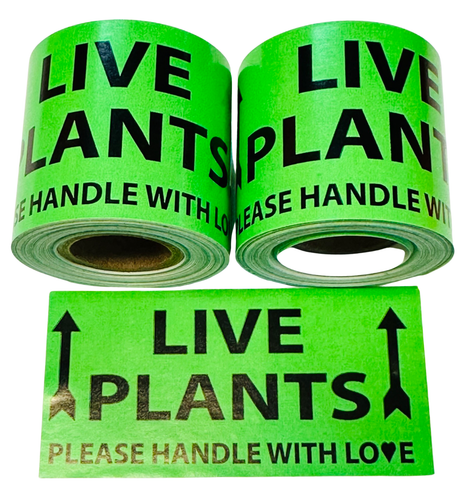 3"x5" Live Plants w/ Arrow Labels This Side Up Fragile Adhesive ...