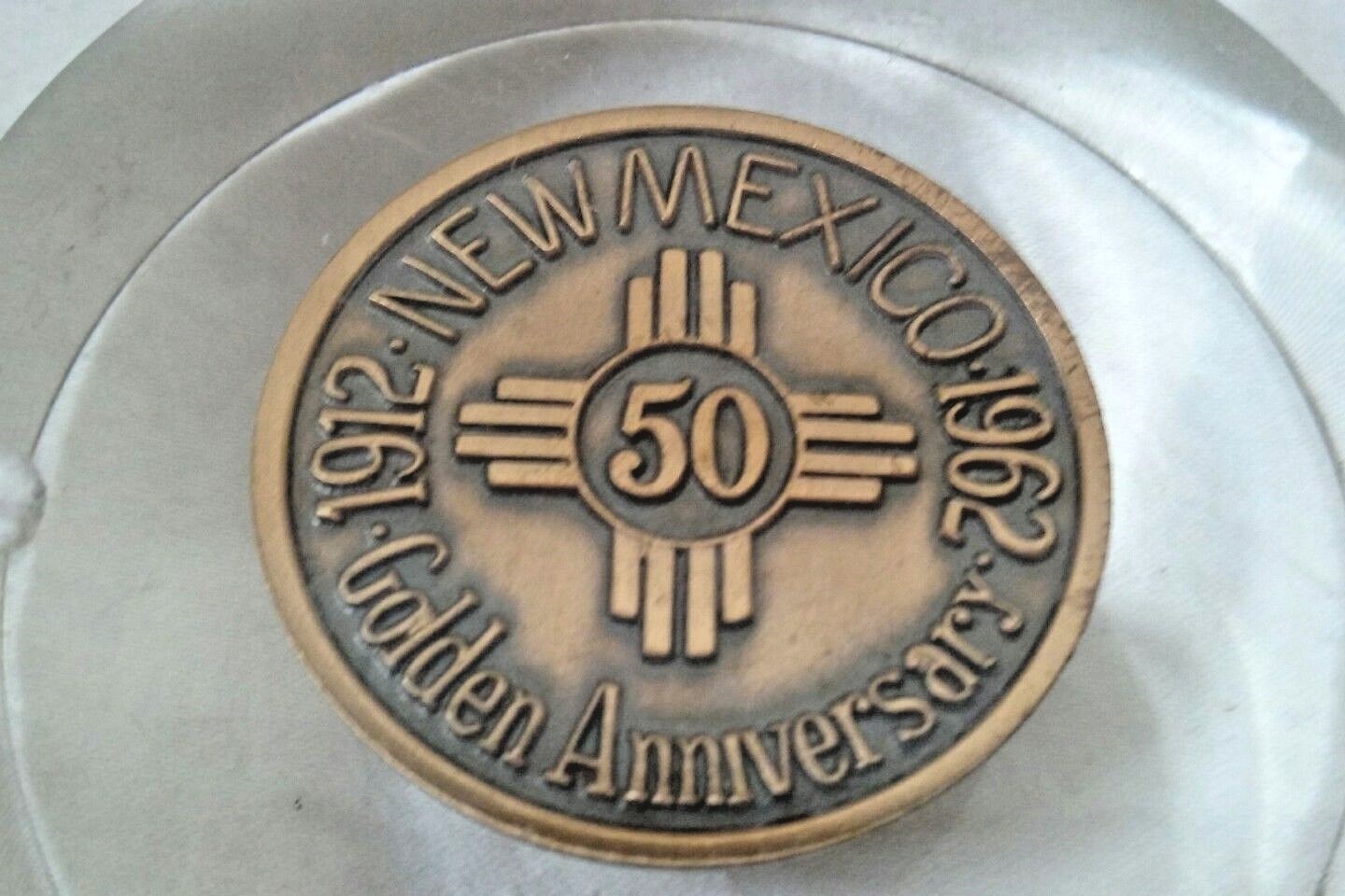 1912 New Mexico 1962 Golden Anniversary Medal Coin Paperweight | eBay