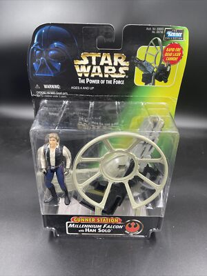 Star Wars Millenium Falcon Gunner Station Han Solo Kenner Action Figure ...