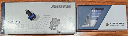 Shure M97xE Phono Cartridge & Stylus plus Jico SAS replacement stylus ...